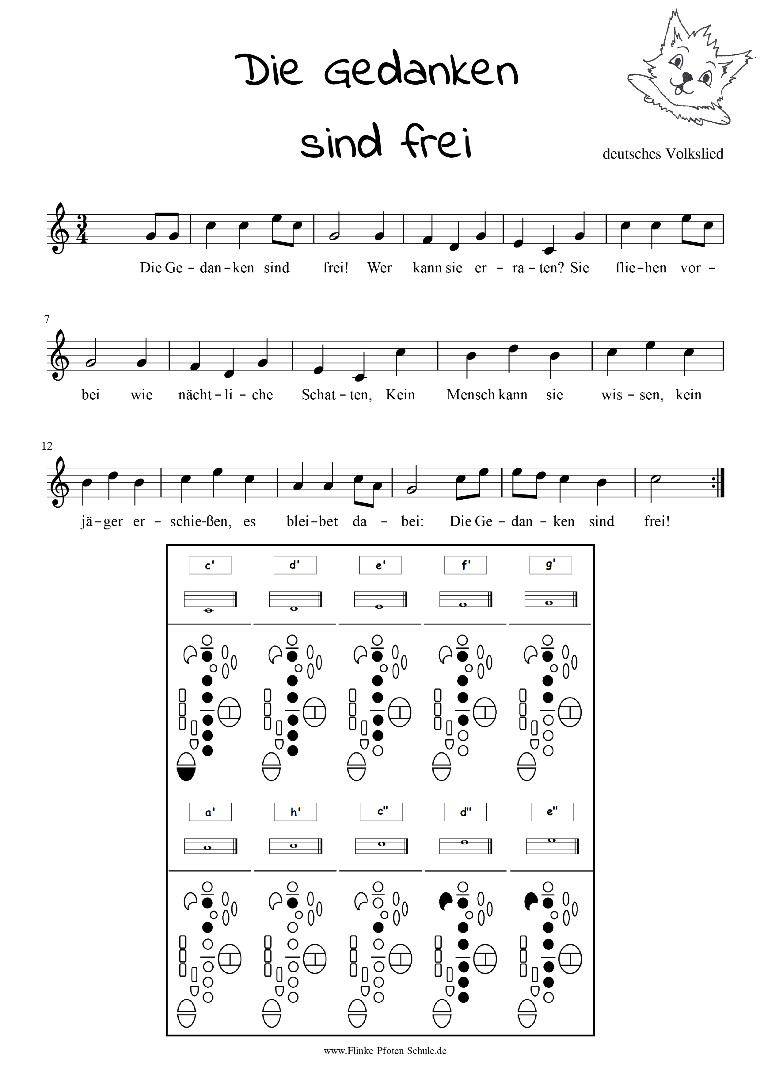 Flinke-Pfoten-Schule - Die Gedanken sind frei